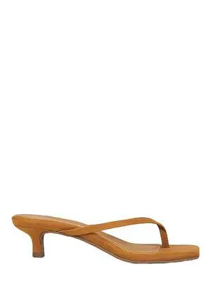 Tkees Julia Square Toe Suede Flip Flop Tan