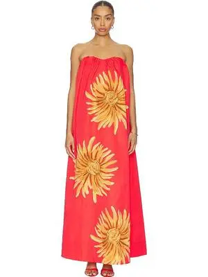 THE WOLF GANG Verona Maxi Dress - Red