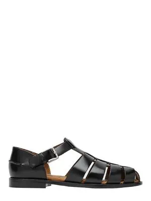 SEBAGO Leather Criss-cross Sandals - Black
