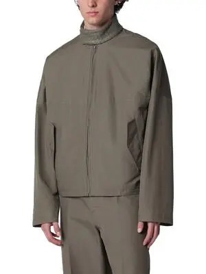 Bottega Veneta Harrington Jacket In Compact Cotton - Grey