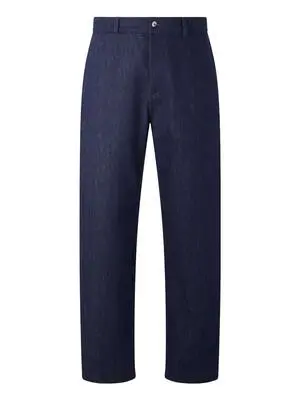 De Bonne Facture Balloon Tapered Denim Trousers - Blue