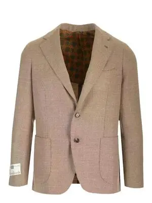 AL DUCA D’AOSTA 1902 Basket-weave Blazer - Neutrals