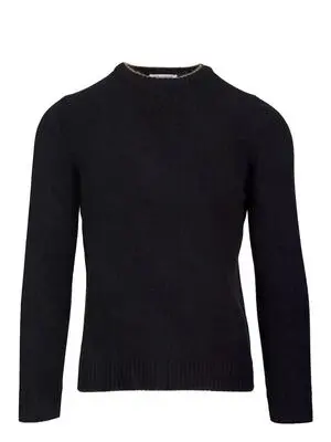 AL DUCA D’AOSTA 1902 Ribbed-trim Crew-neck Sweater - Blue