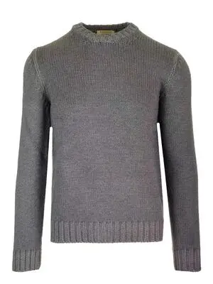 AL DUCA D’AOSTA 1902 Chunky Knit Merino Wool Sweater - Grey