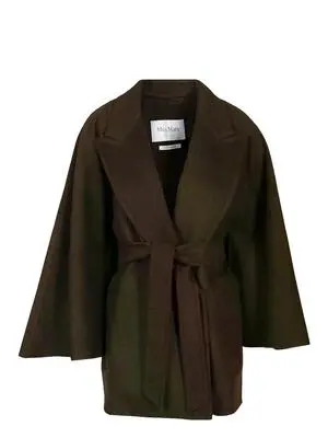 Max Mara Belted Oversized Coat - Green