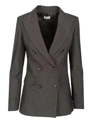 AL DUCA D’AOSTA 1902 Double-breasted Peak-lapel Blazer - Grey