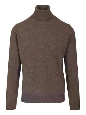 AL DUCA D’AOSTA 1902 Ribbed Trim Sweater - Brown