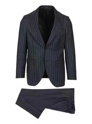 AL DUCA D’AOSTA 1902 Pinstripe Peak-lapel Suit - Blue