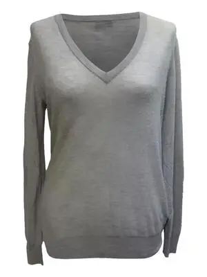 JOSEPH V-neck Cashmere Sweater - Grey