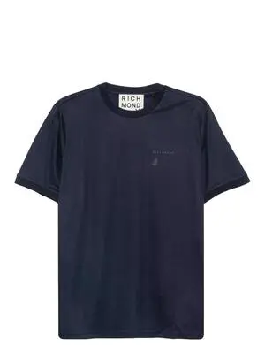 John Richmond Logo-detail T-shirt - Blue