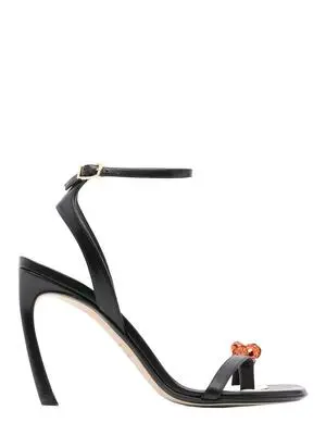 LANVIN Crystal-embellished High Heel Sandals - Black
