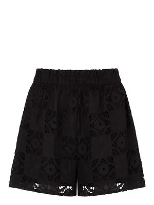 RAFFYA Raffya Shelli All-Over Broderie Anglaise Shorts