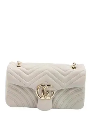 Gucci Gg Marmont Small Shoulder Bag - Grey