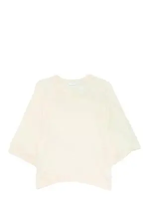 PANICALE Sequin-embellished Raglan-sleeve Sweater - Neutrals