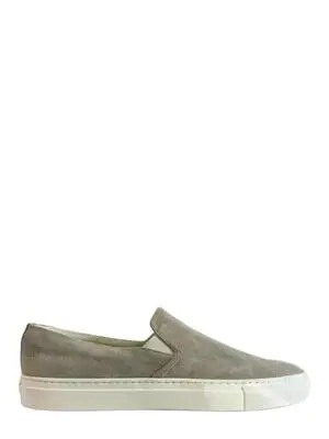 COMMON PROJECTS Minimalist Suede Slip-on Sneakers - Neutrals