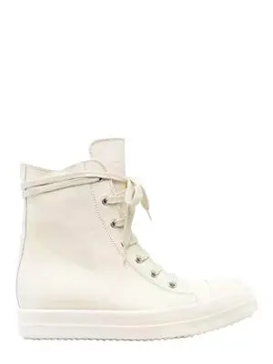 Rick Owens Edfu Leather Boots - Neutrals