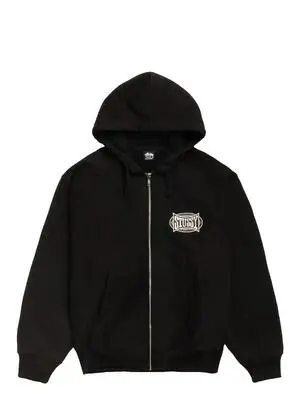 StÜssy Champion Hooded Zip Jacket - Black
