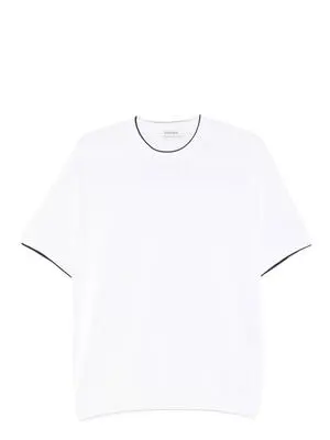 KANGRA Contrast-trim T-shirt - White