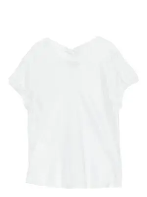 SUSANNE BOMMER Round Neck Short Sleeve Blouse - Blue