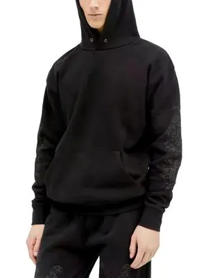NANCY Graphic Print Hoodie - Black