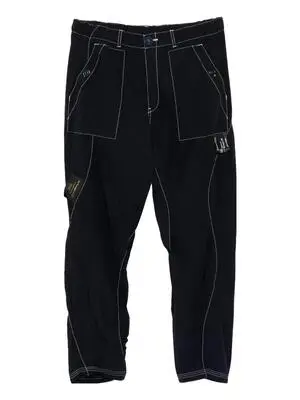 Undercover Contrast Stitch Cargo Pants - Blue
