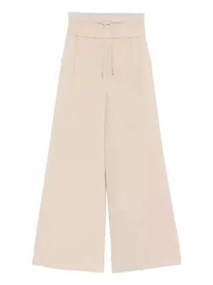 PANICALE Drawstring Wide-leg Trousers - Neutrals