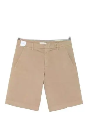 ENTRE AMIS Danubio Belt-Loop Shorts Neutrals