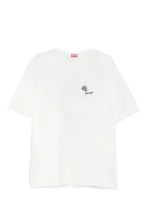 Kenzo Floral-print T-shirt - White