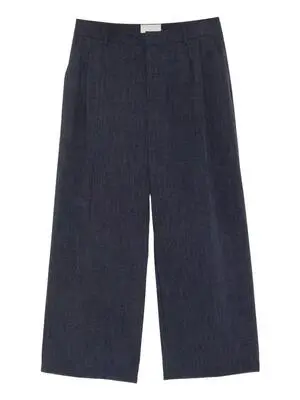 THESTROY THESTROY Pleated Wide-Leg Trousers