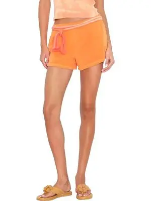 Xirena Terry Rope-belt Shorts - Orange