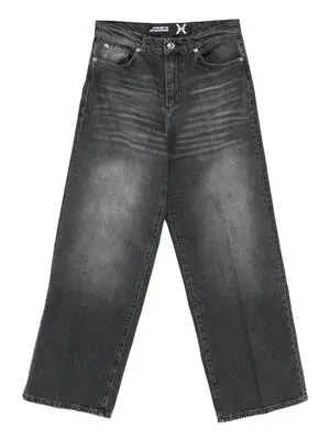 John Richmond Faded Logo Plaque Jeans - Grey