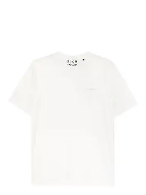 John Richmond Logo-print T-shirt - Neutrals
