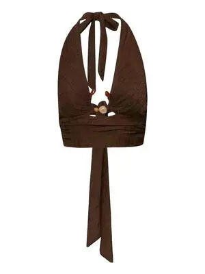 BAOBAB Louise Halterneck Top - Brown