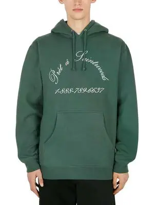SAINTWOODS Saintwoods Lettering Embroidered Hoodie