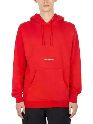 SAINTWOODS Kangaroo Pocket Hoodie - Red