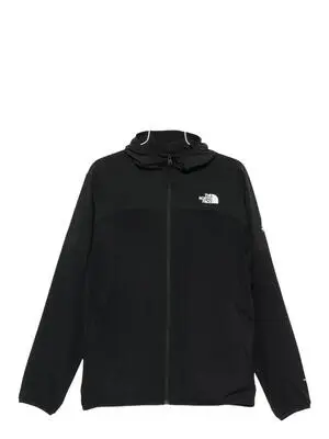 The North Face Logo Print Hooded Jacket - Black