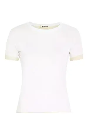 B Sides Contrast Trim Short-sleeve T-shirt - White