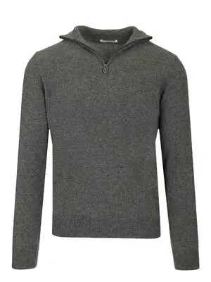 AL DUCA D’AOSTA 1902 Cashmere Quarter-zip Sweater - Grey