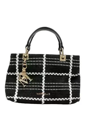 MARC ELLIS Krissy Check-pattern Shoulder Bag - Black
