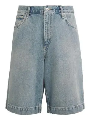 Rag & Bone Baggy Denim Shorts - Blue