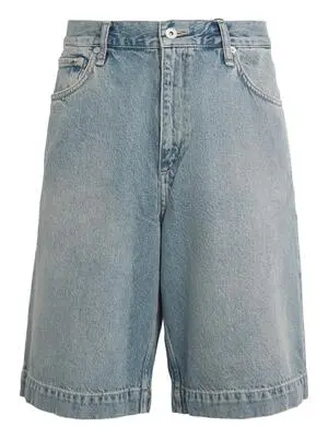Rag & Bone Baggy Denim Shorts - Blue