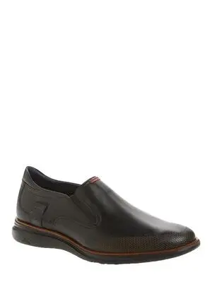 FLUCHOS Fenix Embossed Round Toe Loafer - Black