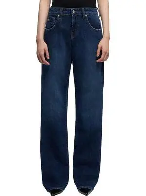 7 FOR ALL MANKIND 7 For All Mankind Low Rise Relaxed Straight Leg Jeans