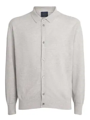 Paul & Shark Cashmere-linen Cardigan - Grey