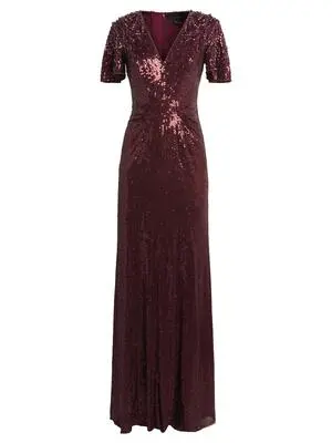 Jenny Packham Sequinned Gown - Red