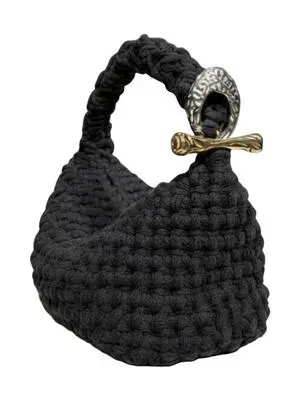 ISKRA Small Gigi Clasp Bag - Black