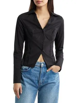 Princess Polly Zifa Shirt - Black