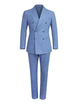 FRANZESE COLLECTION Beckham Double-breasted Suit - Blue