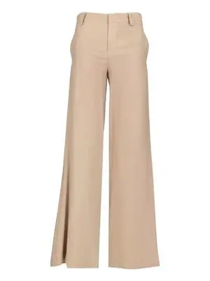 AL DUCA D’AOSTA 1902 Beige Twill Wide-leg Trousers - Neutrals