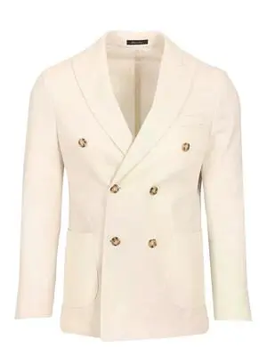 AL DUCA D’AOSTA 1902 Double-breasted Peak-lapel Jacket - Neutrals